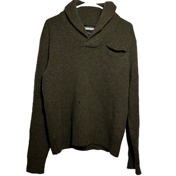 Ralph Lauren | Sweaters | Ralph Lauren Rugby 0 Wool Sweater Shaw Collar ...